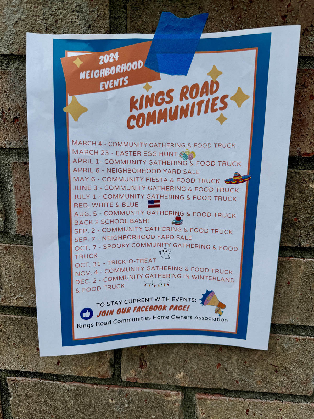 2024 Community Activities | Kings Road Communities